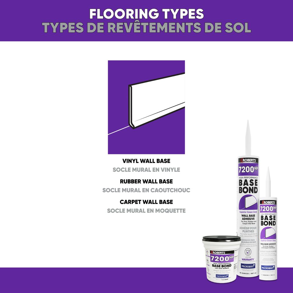 7200 HIGH-PERFORMANCE BASE BOND® WALL BASE ADHESIVE - ROBERTS®